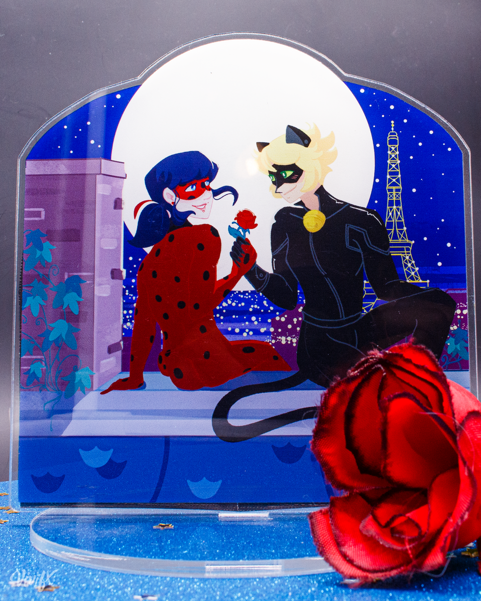 Miraculous Ladybug Double-Sided LadyNoir Acrylic Stand – Vivifx